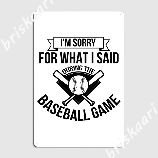 Catchy Baseball Game Signs