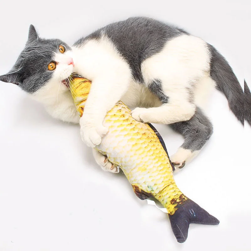 Cat Fish Toy Scratcher Interactive Simulation Hi Relaxation Puppet ...