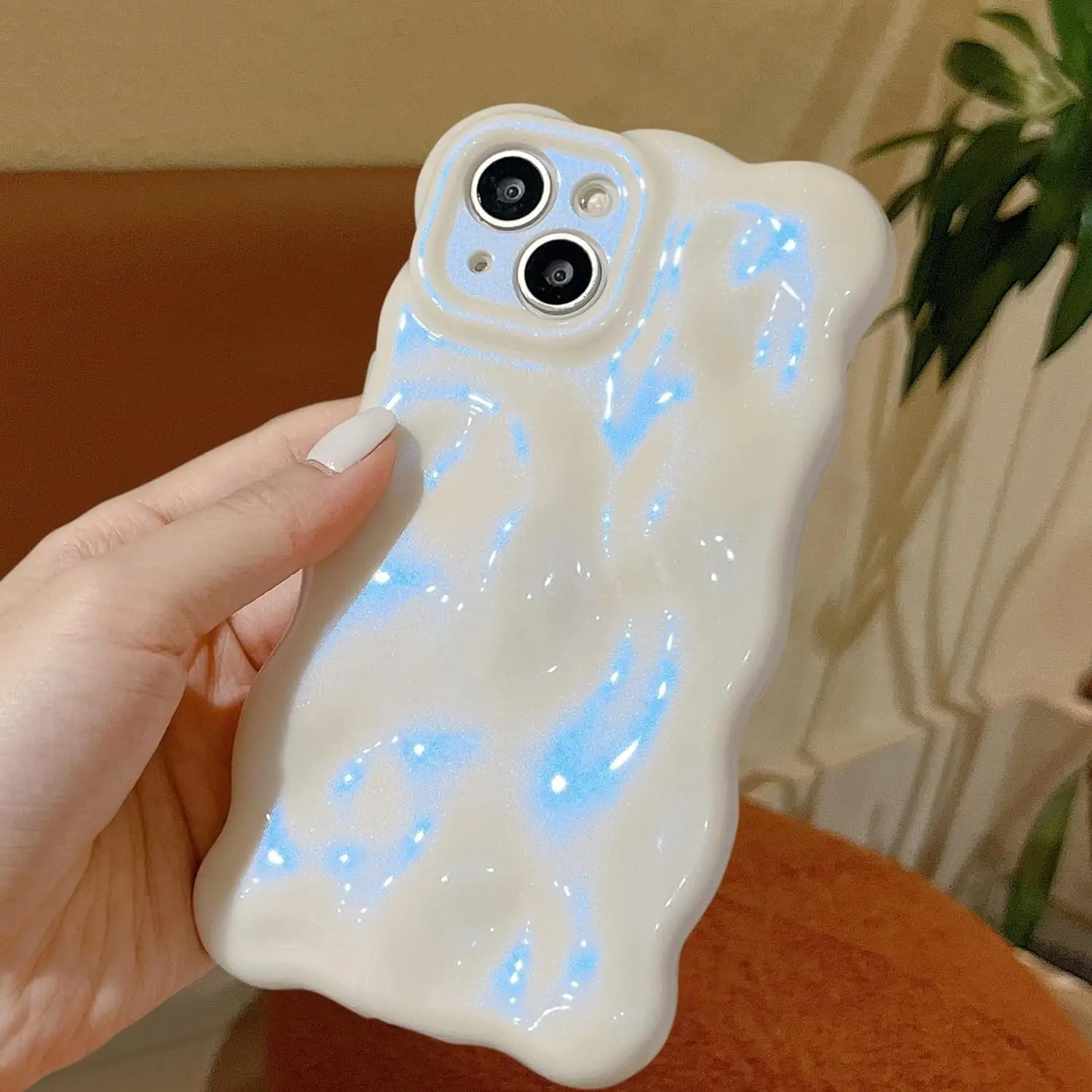 Luxury-Wavy-3D-Meteorite-Texture-Plating-Silver-Gold-Phone-Back-Case ...