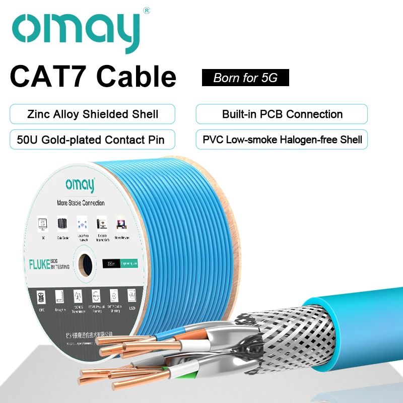 CAT7-Network-Ethernet-Cable-S-FTP-23AWG-4PR-OMAY-LSZH-10Gbps-600MHz ...
