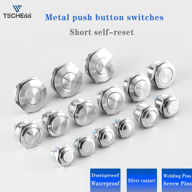 Momentary-Reset-Metal-Push-Power-Button-Switch-On-Off-For-Cars ...