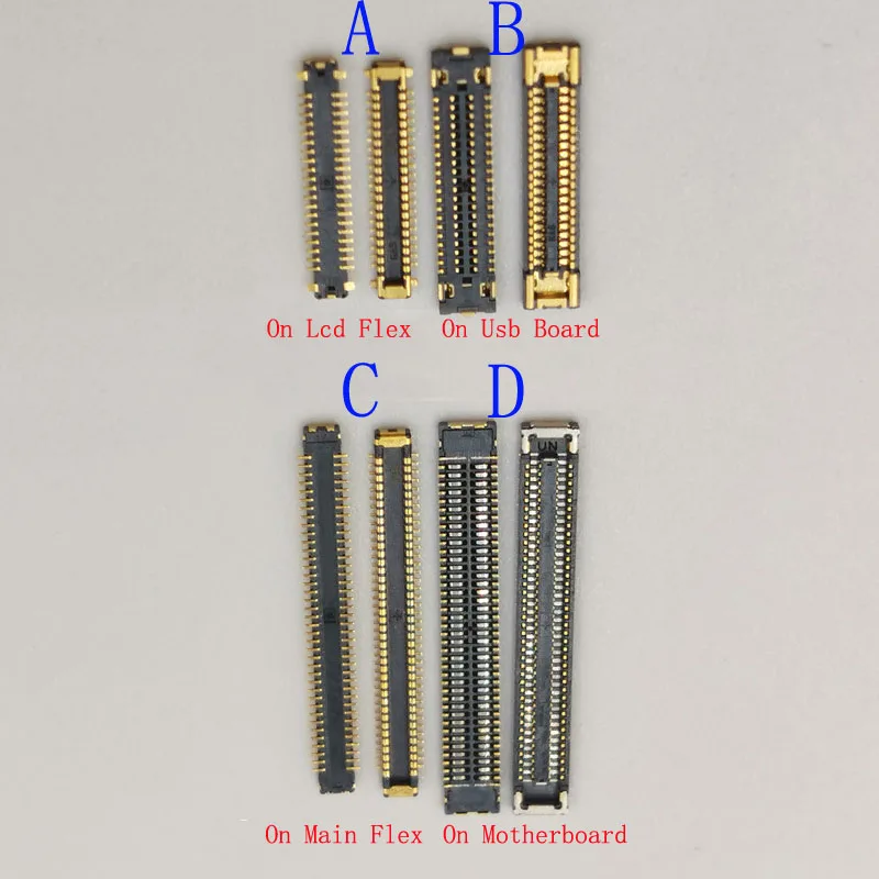 1 50Pcs Lcd Display Screen Flex Plug Board FPC Connector For Samsung ...