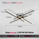 Black chandelier square bedroom lamps living room lamp led ceiling lamp ...
