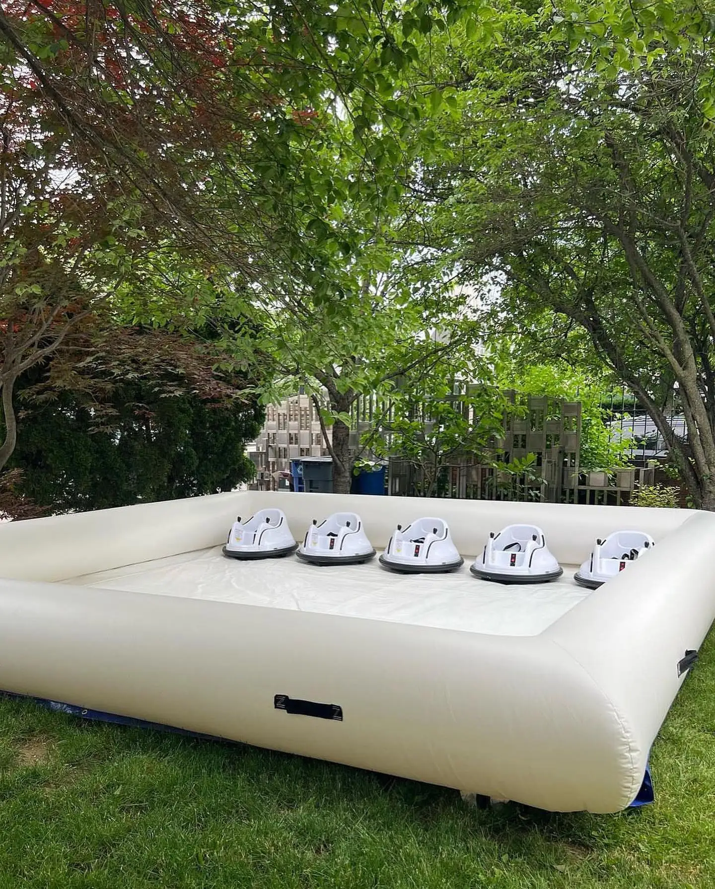 10-13-16ft-Kids-soft-play-Inflatable-Bumper-Car-Race-Track-with-mat ...