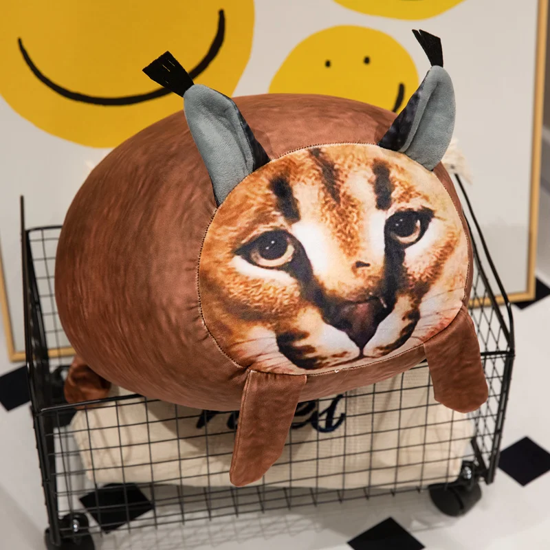 Muñeco de Peluche de caracal de simulación redonda kawaii 20 a 50 cm ...