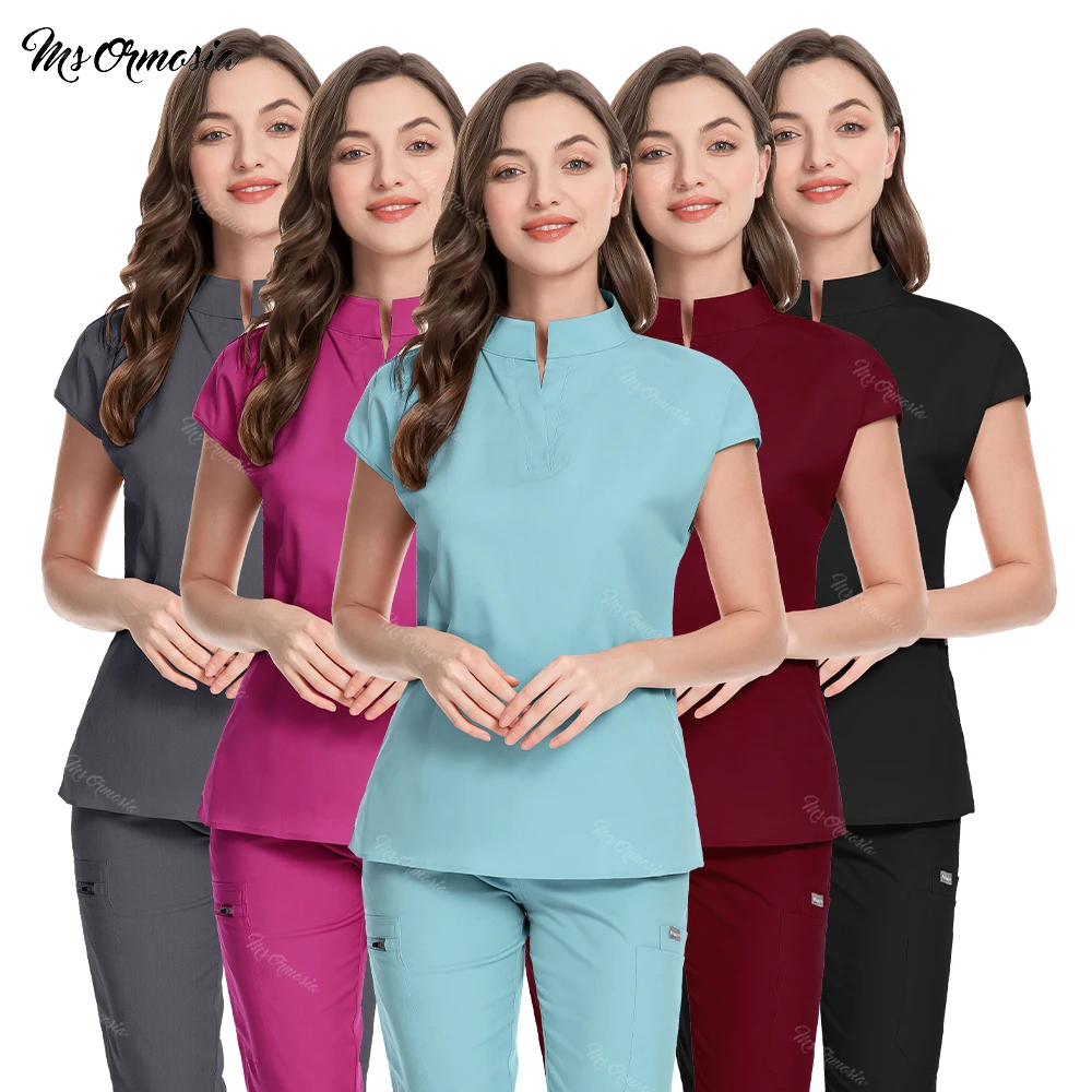 New Summer Operating Room Medical Uniform Hospital Scrubs Workwear ...