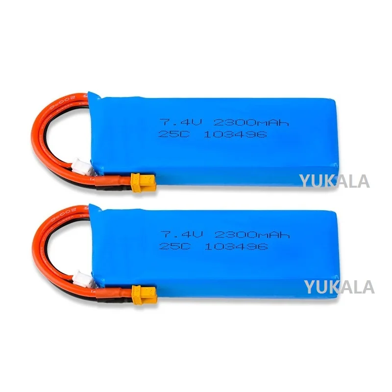 2S 7,4 V 2300mAh 25C batería Lipo XT30 enchufe batería recargable para ...