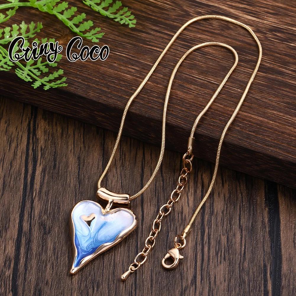 Cring-Coco-Heart-Shaped-Necklace-Statement-Zinc-Alloy-Necklace-Mother-s ...