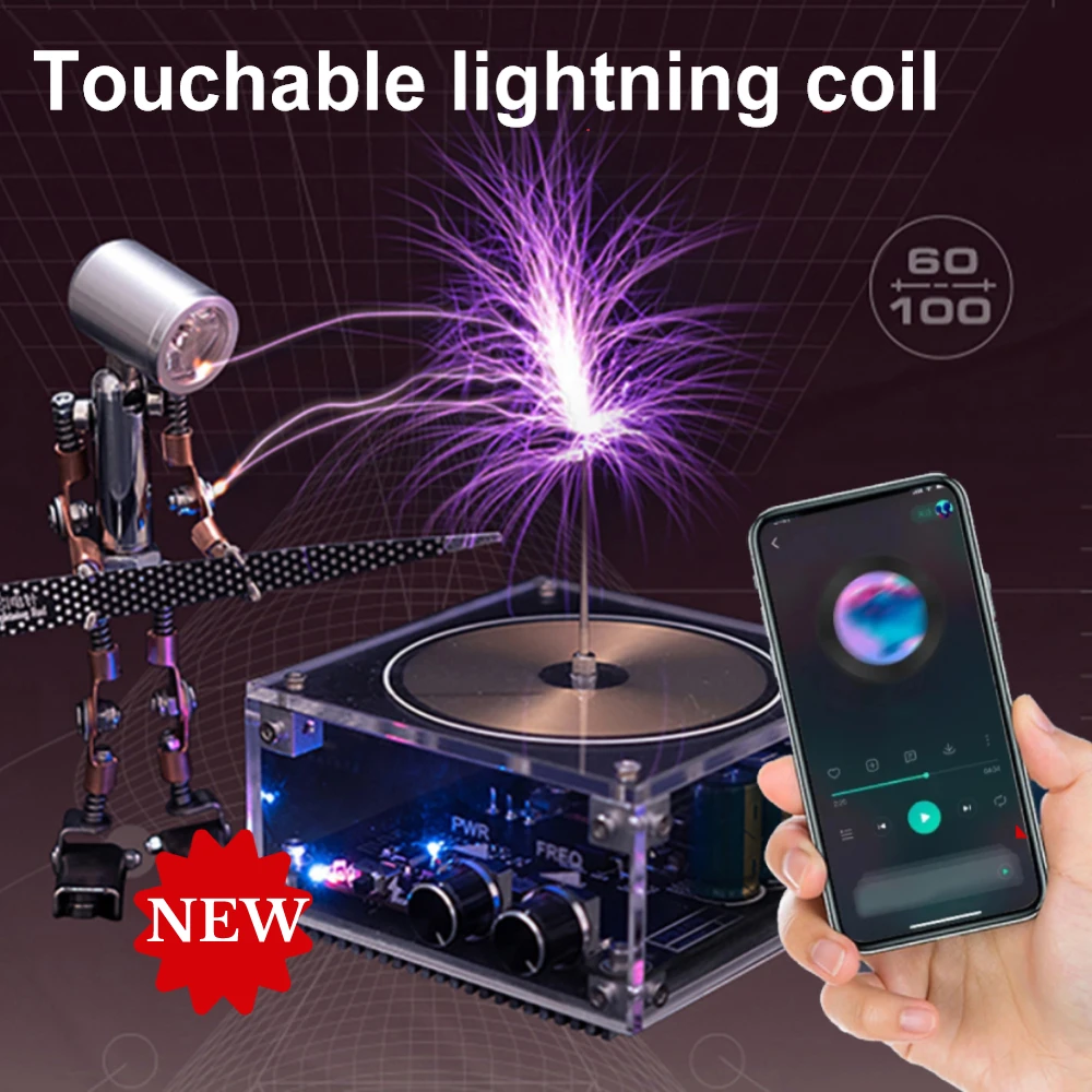 2023-New-Bluetooth-Tesla-Music-Tesla-Coil-Speaker-Wireless-Lighting ...