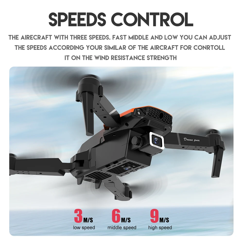 Dual4K-Orange-Bag-3B - Drone E88Pro Plus RC 4K avec caméra HD grand ...