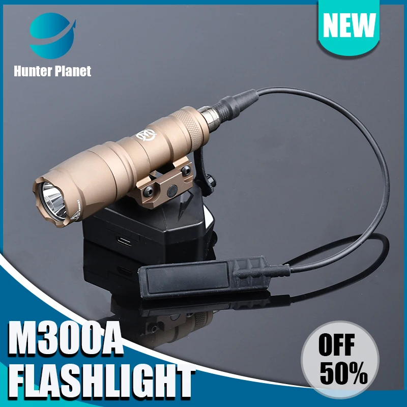 WADSN-Surefir-M300-M300A-Tactical-Flashlight-Rifle-Weapon-Hunting ...