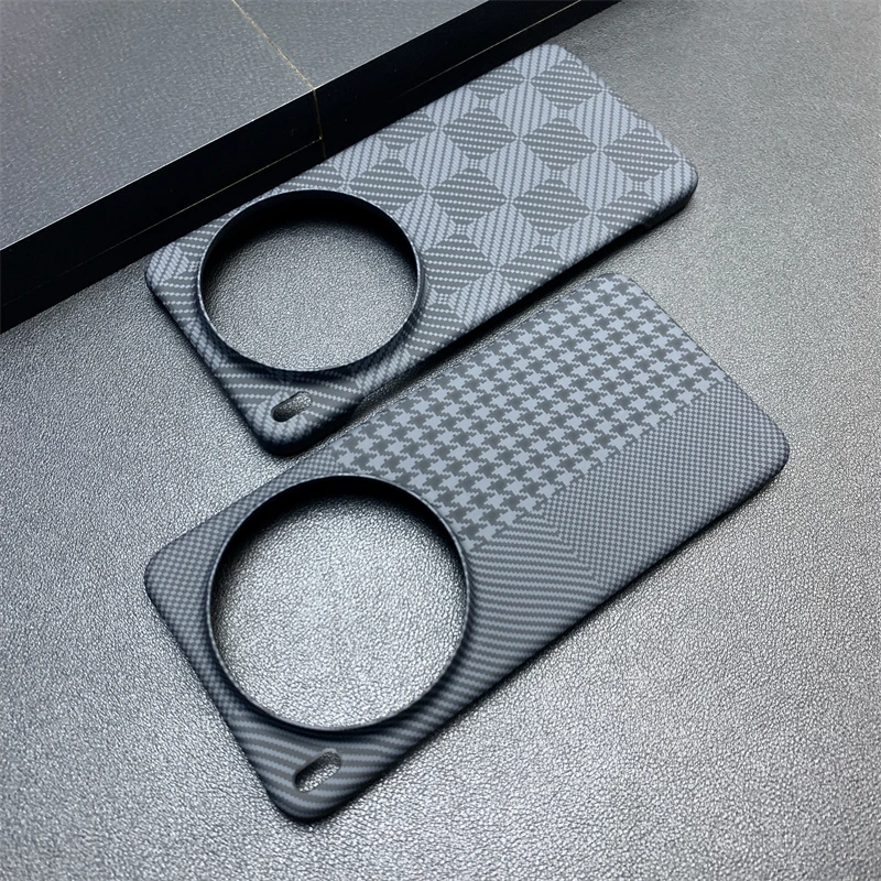 For Vivo X200 Ultra X200 Pro Mini Case Luxury Carbon Fibre Pattern PC ...