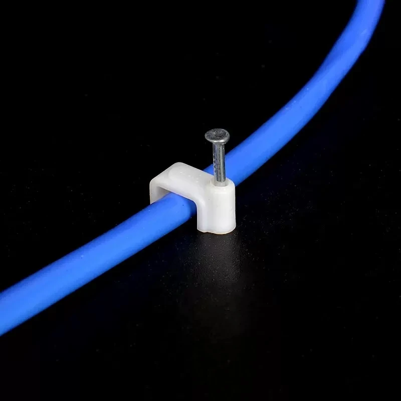 Attache de fil en acier,100 pièces-paquet,attache de câble,attache de ...