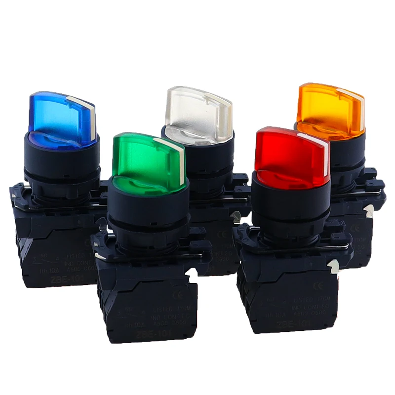 Waterproof-Illuminated-Selector-Switch-Rotary-Switch-Knob-Switch-Two-or ...