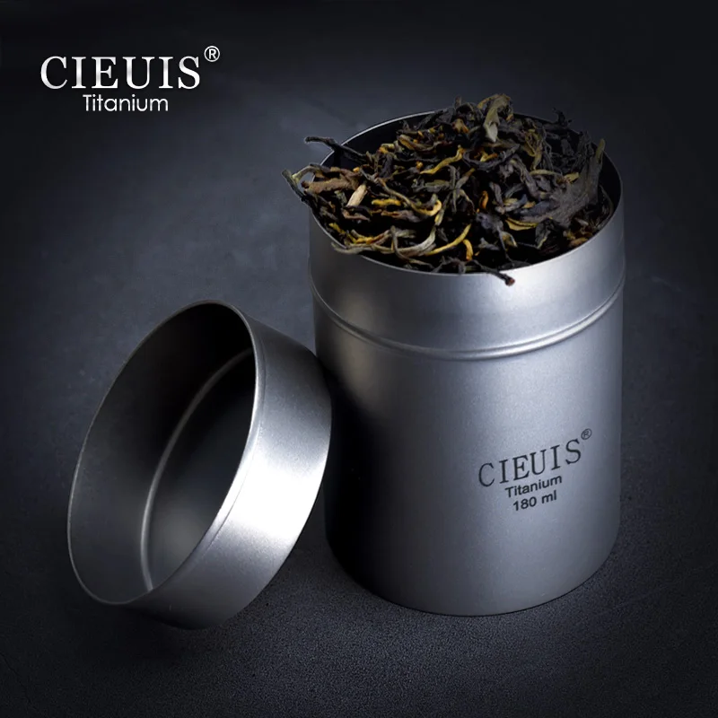 Titanium-Storage-Canister-Can-Tea-Coffee-Beans-Caddy-Box-Sealed-Jar ...
