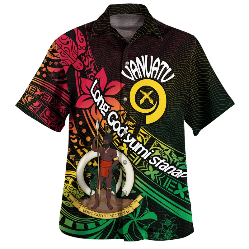 Harajuku-Summer-New-3D-The-Republic-Of-Vanuatu-Flag-Printing-Shirts ...