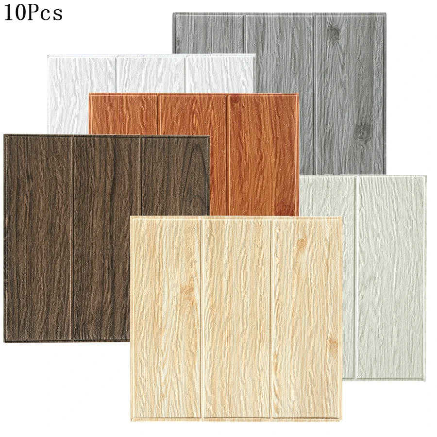 10pcs35-35cm-self-adhesive-wood-grain-wall-stickers-bedroom-living-room ...