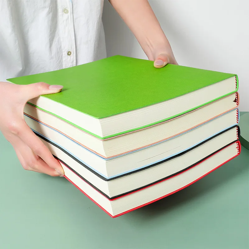 Imperme-vel-Soft-PU-Capa-Notebook-A4-A5-P-gina-Linha-em-branco-e ...