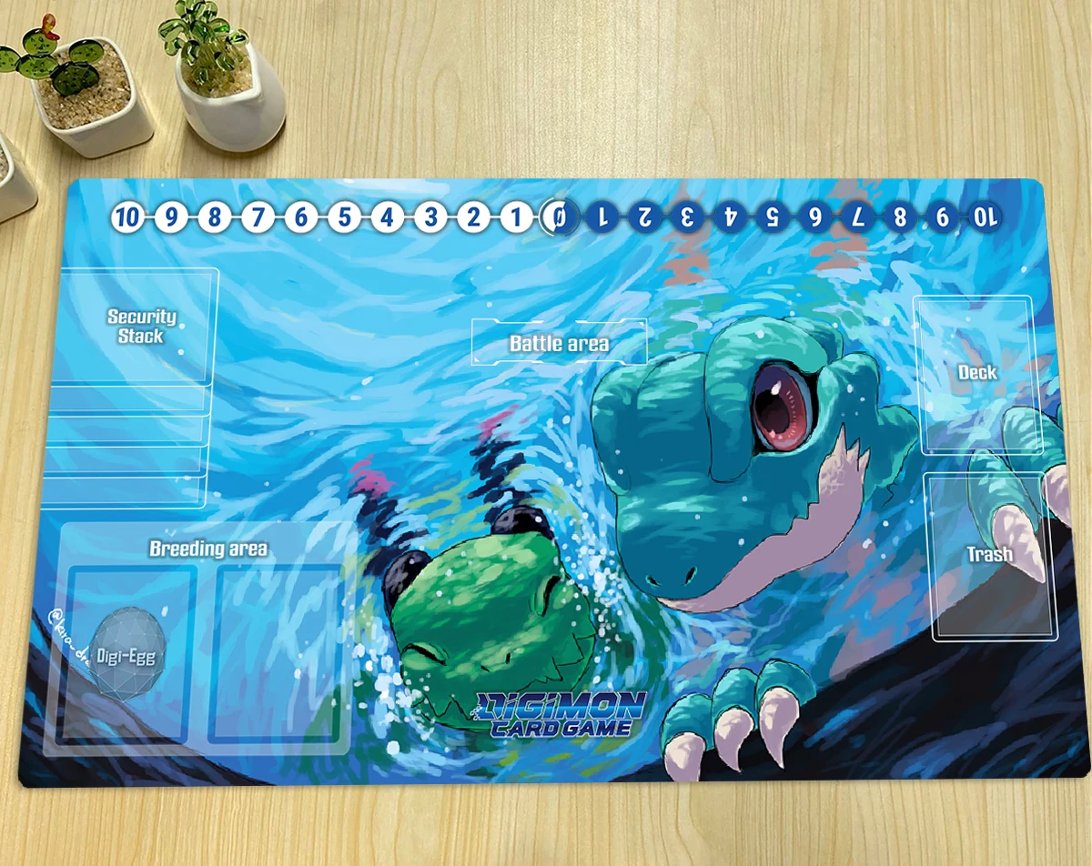 Digimon Playmat Dracomon DTCG CCG Mat Board Game Trading Card Game Mat ...