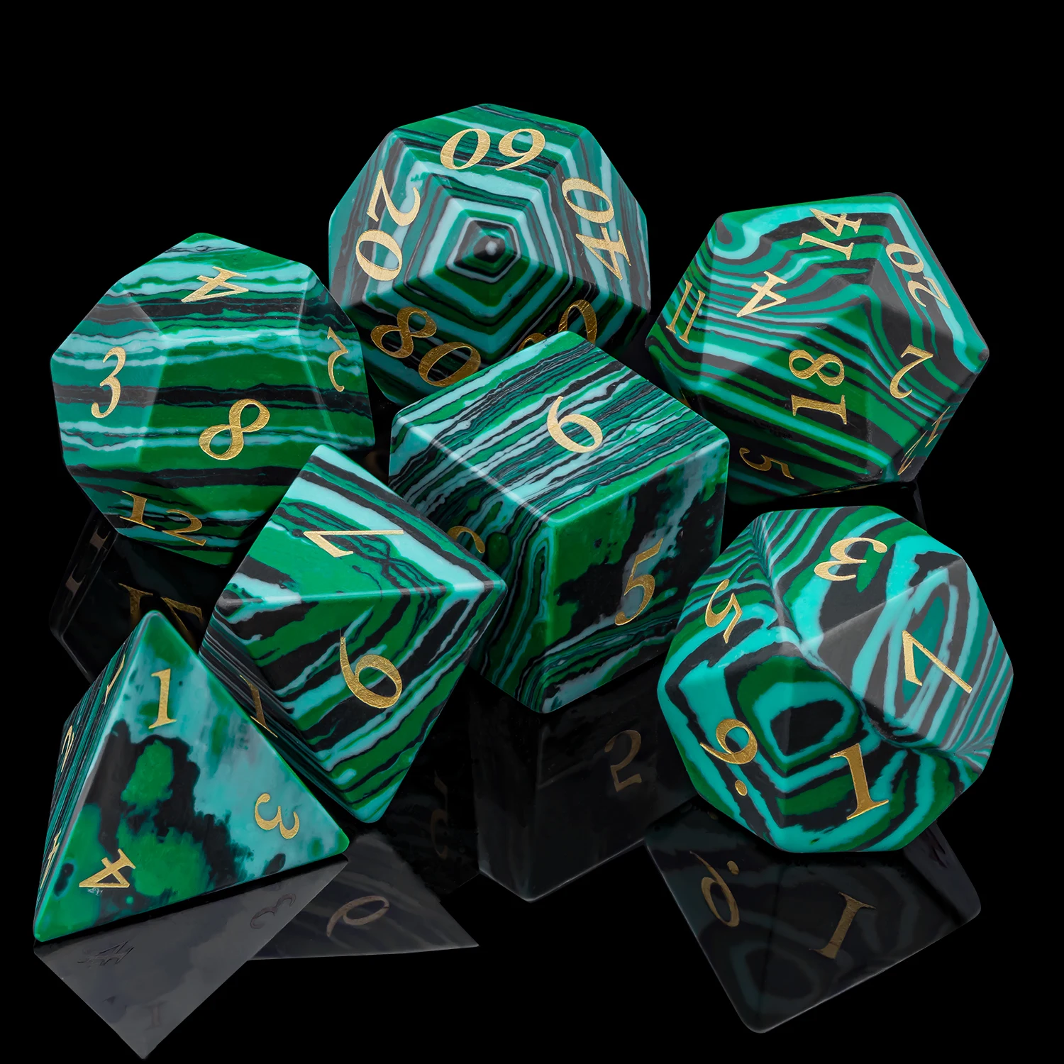 Dnd-Sharp-Edge-D20-Polyhedral-Crystal-Stone-Gem-D-and-D-Dice-Set-For ...