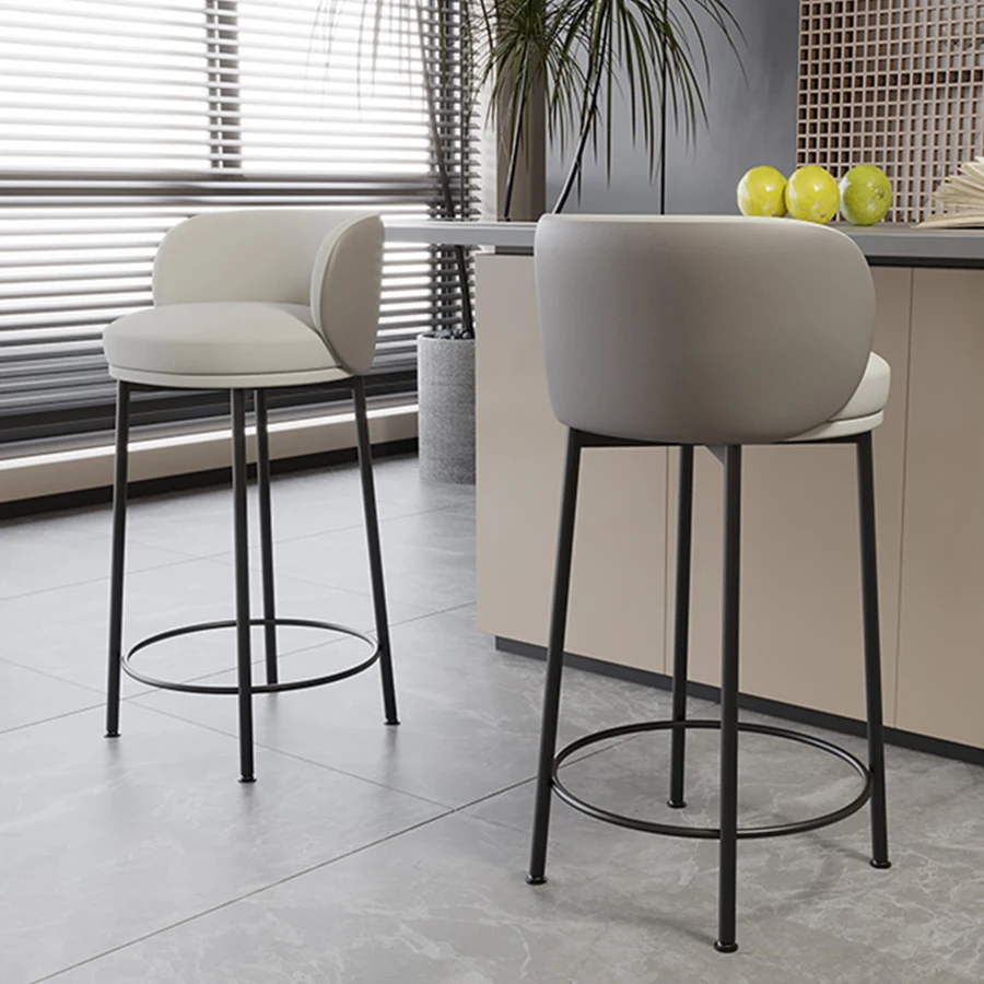 High-Kitchen-Counter-Bar-Stool-Reception-Garden-Minimalist-Bar-Stool ...