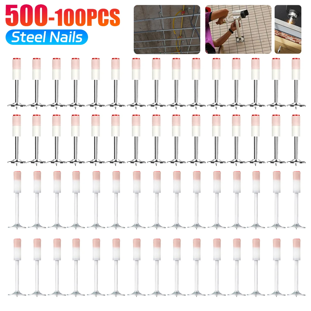 100-500PCS-Round-Steel-Nails-Wall-Fastener-Special-Nails-Powerful ...