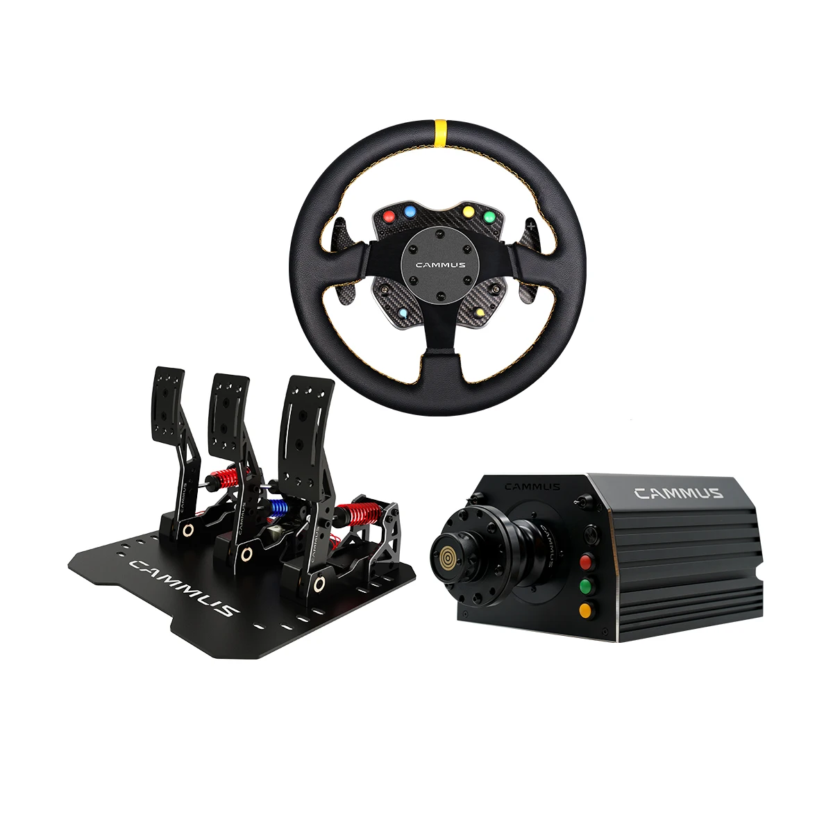 CAMMUS-F1-Simulator-Racing-Game-Sim-Direct-Drive-Steering-Wheel-Pedals ...