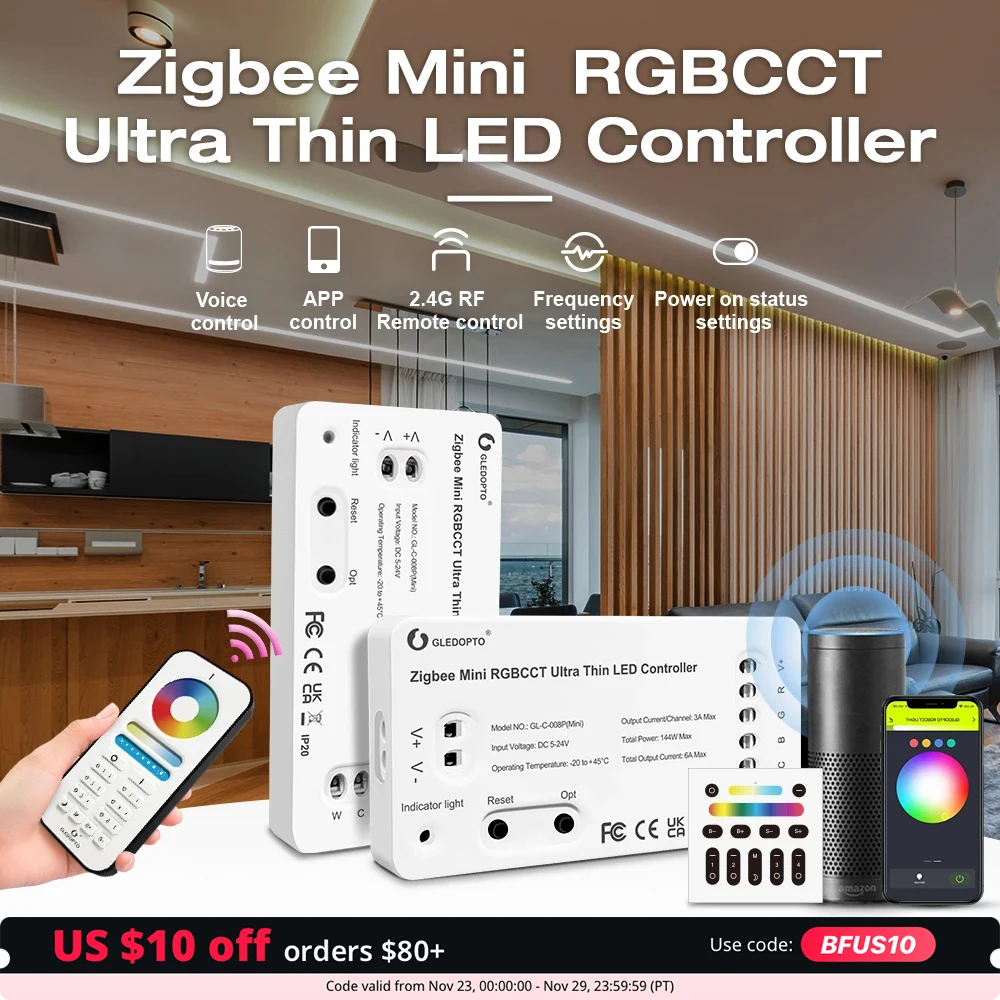 RGBCCT-Tuya-Controller-Zigbee-Mini-Ultra-Thin-LED-Strip-Controller ...