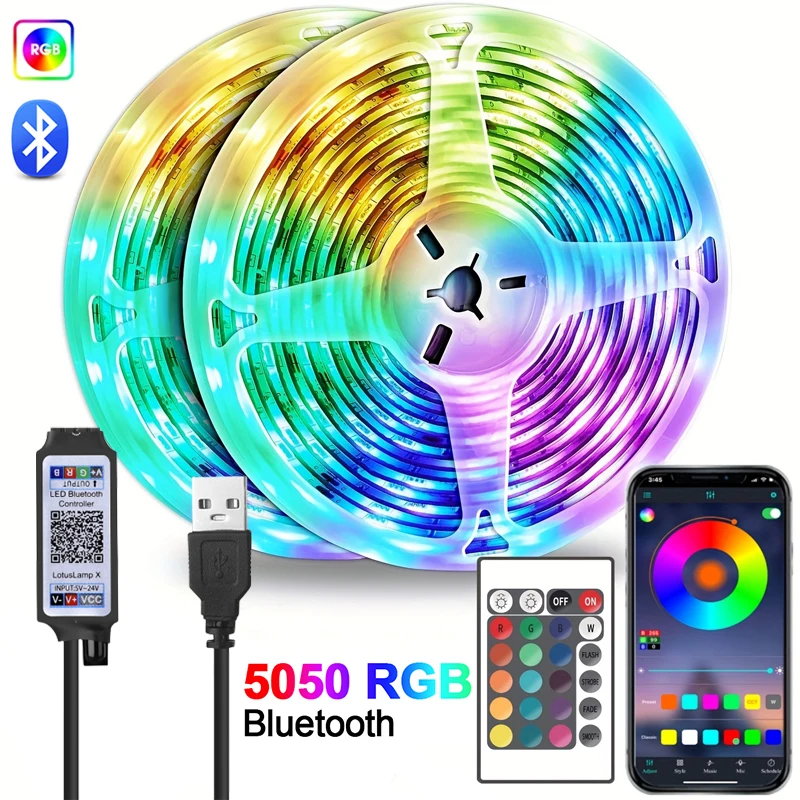 Bluetooth-Led-Strips-SMD5050-Telefoon-Controle-Neon-Ijs-Verlichting-Met ...