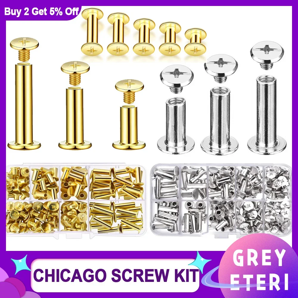 Carbon-Stainless-Steel-Brass-Chicago-Screws-Bookbinding-Leather-Belt ...