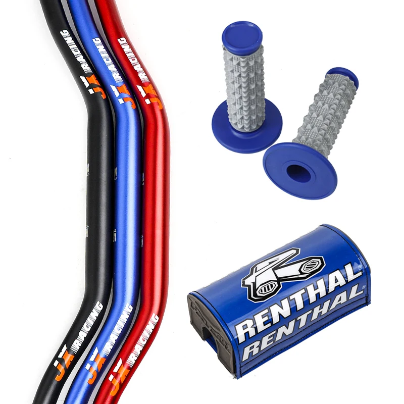 28mm-CNC-Motorcycle-1-1-8-Fat-Bar-Handlebar-High-Handle-Grips-Pads-For ...