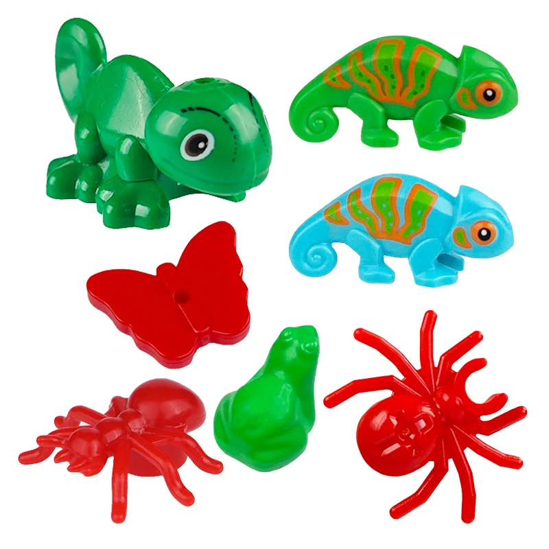 Assemble Toys building blocks lizard chameleon crawling pets spider ...