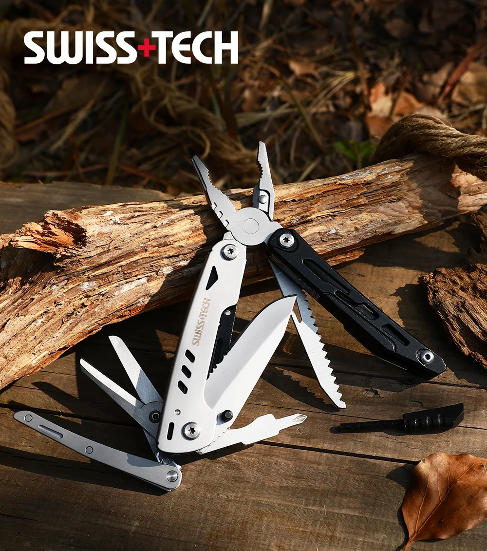 SWISS-TECH-Portable-Multi-tool-Plier-with-Sheath-Wire-Stripper-Outdoor ...