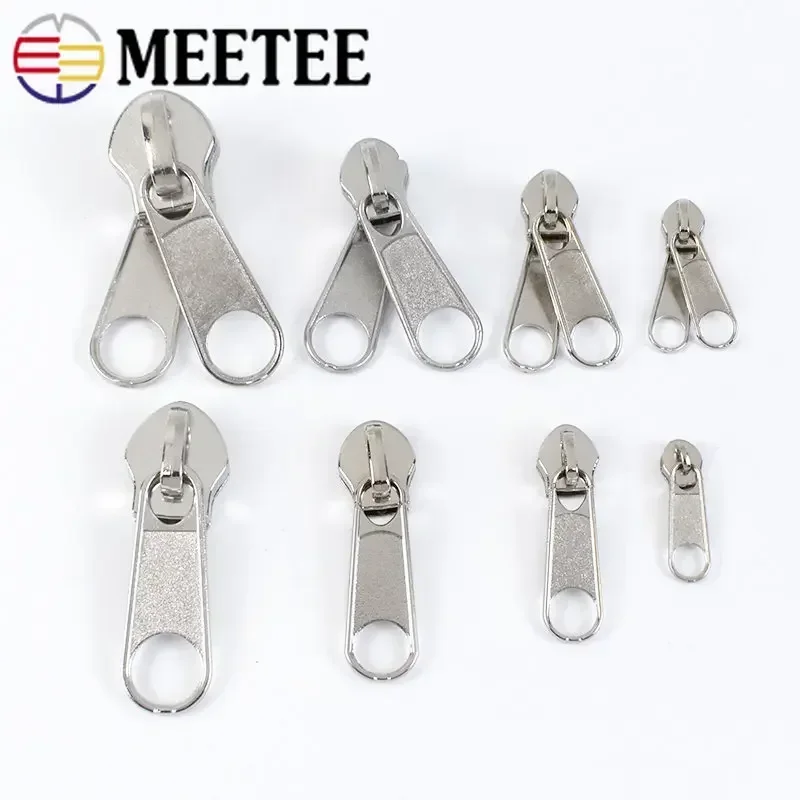 Zipper-Slider-para-Bagagem-Nylon-Zippers-Single-and-Double-Puller-Tab ...