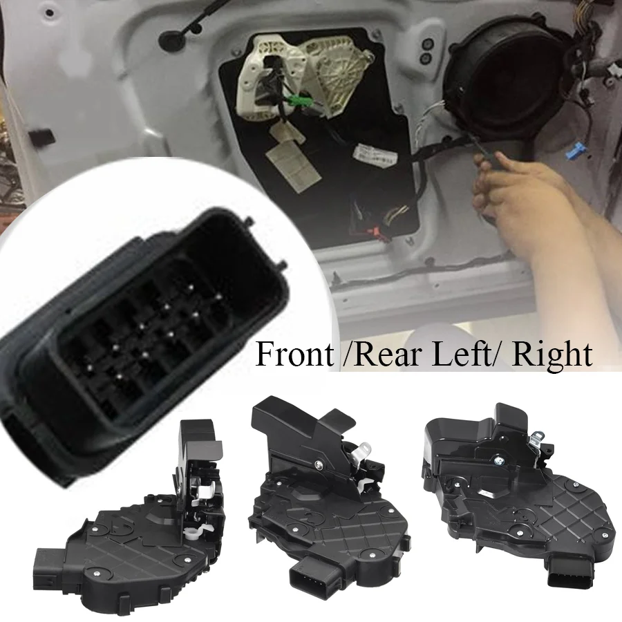 Wooeight 도어 래치 도어락, 랜드 로버 레인지로버 이보크 스포츠 디스커버리 MK3 MK4 프리랜더용 LR011275 ...