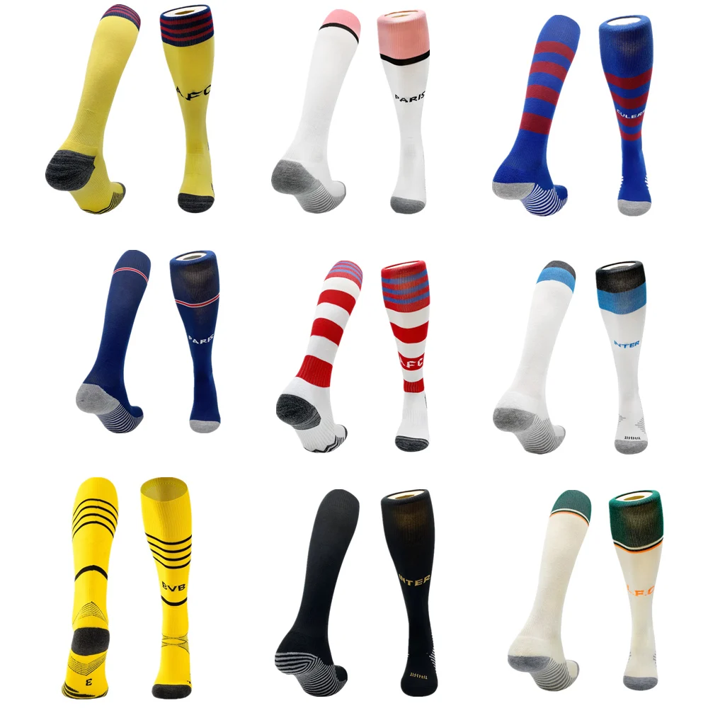 Europe-Soccer-Club-Socks-Breathable-thicken-Sports-High-Knee ...