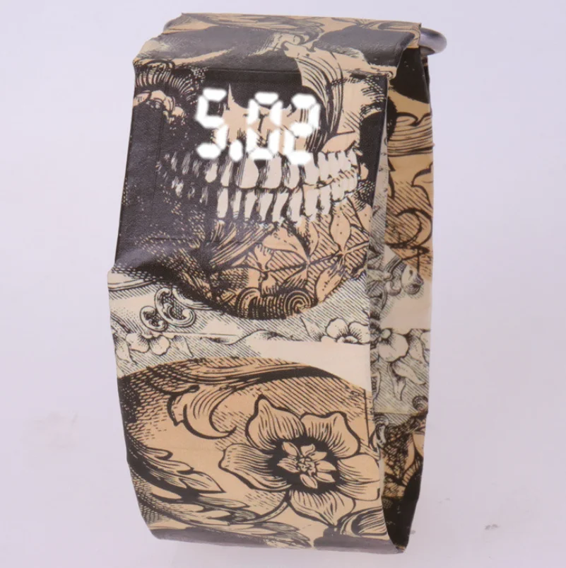 Hot Sale Fashion Creative Digital Watch Men's Watch Waterproof Paper ...
