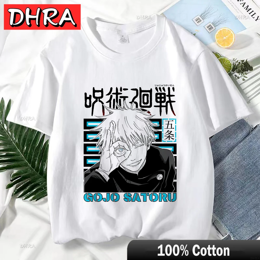 Japanese Anime Jujutsu Kaisen T Shirt for Men Gojo Satoru Print Graphic ...