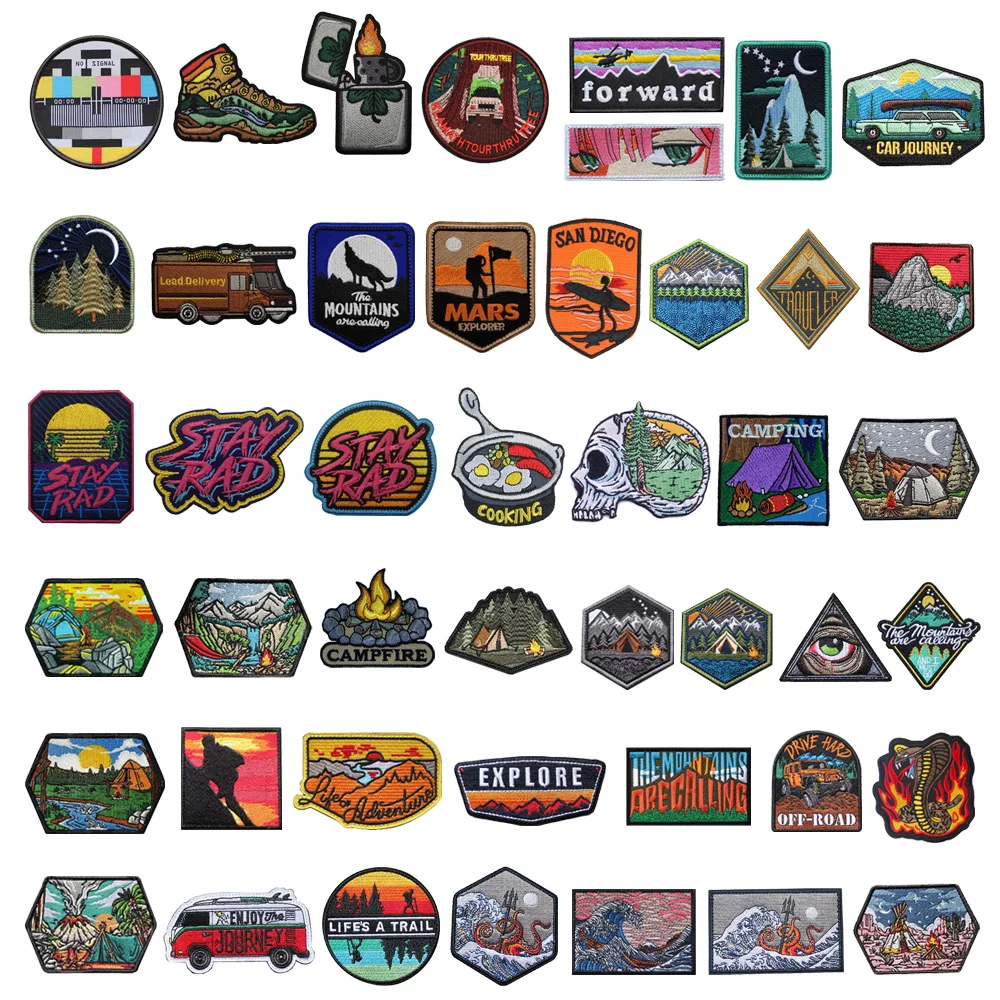 NEW Design Mountaineering EXPLORE Adventure 3D Embroidery Patch Off ...