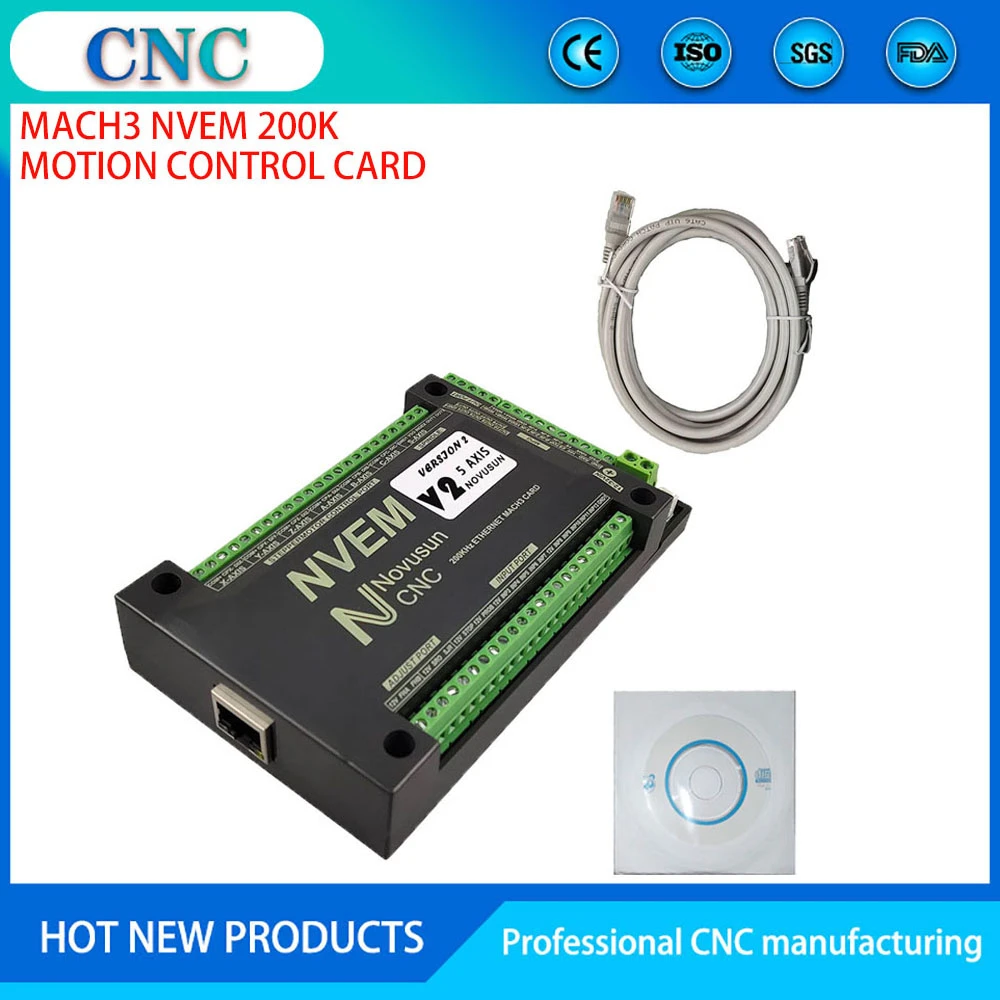 Nvem Mach3 Control Card 200khz Ethernet Port For Cnc Controller 3 4 5 6 ...