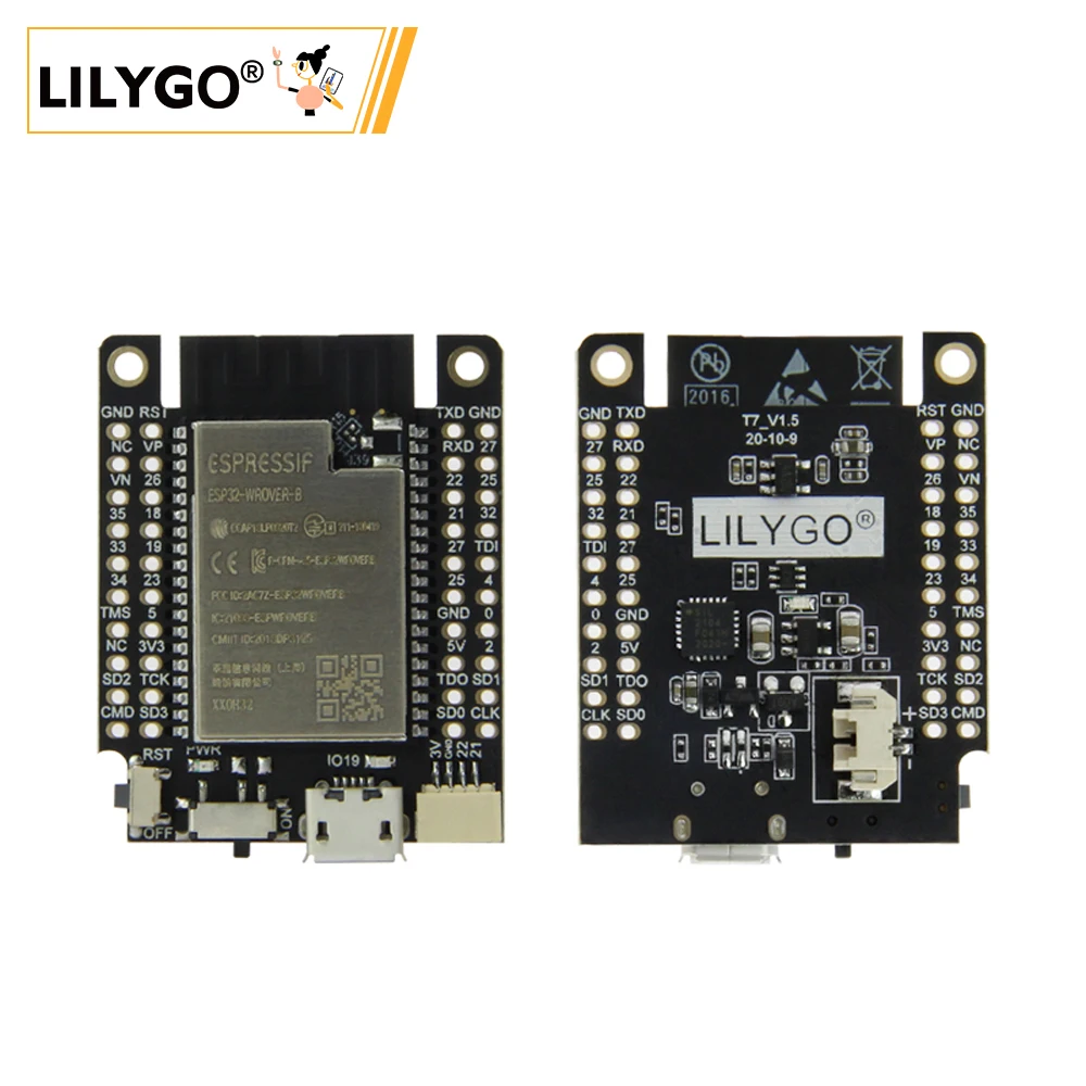LILYGO® TTGO T7 Mini32 V1.5 ESP32-WROVER-E Dual Core PSRAM Wireless Wi-Fi Bluetooth Module ...
