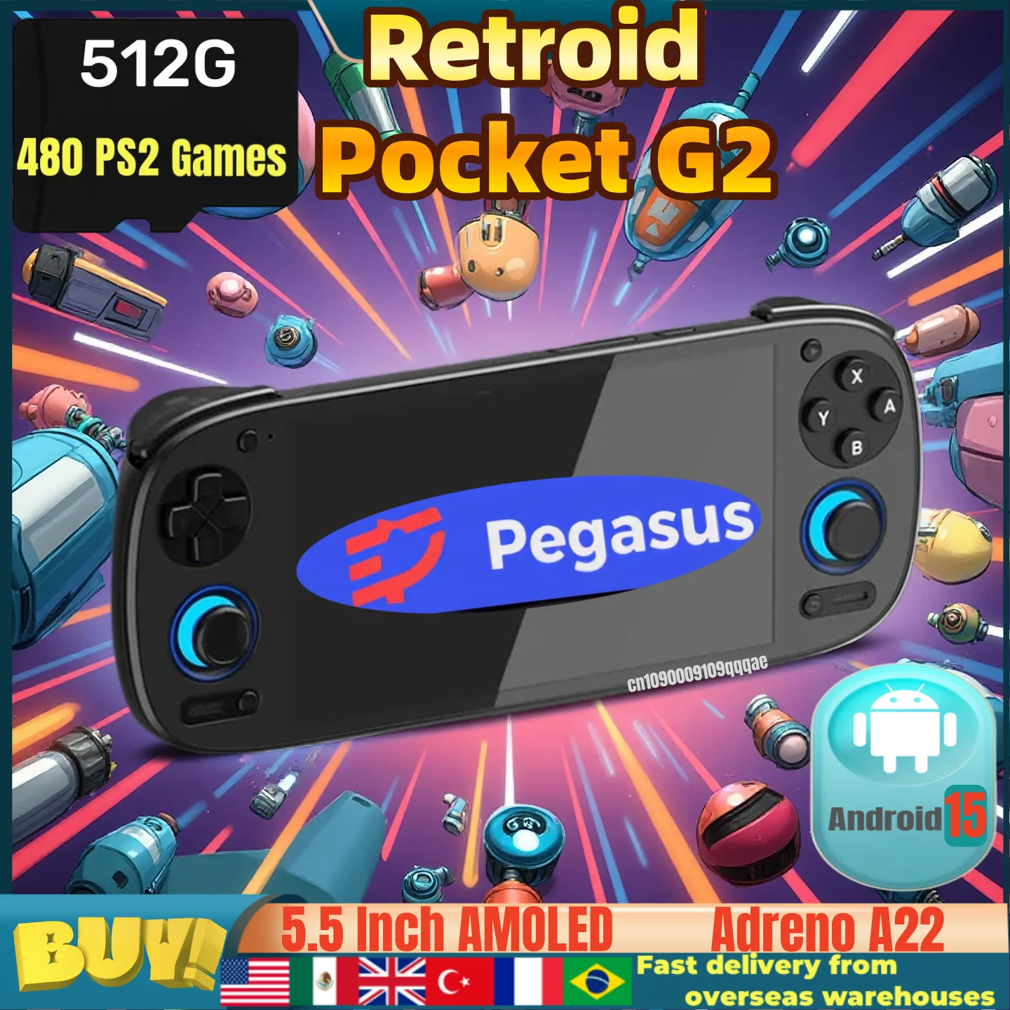 Retroid Pocket G2 Gen 2 RPG2 consola de videojuegos portátil Retro ...