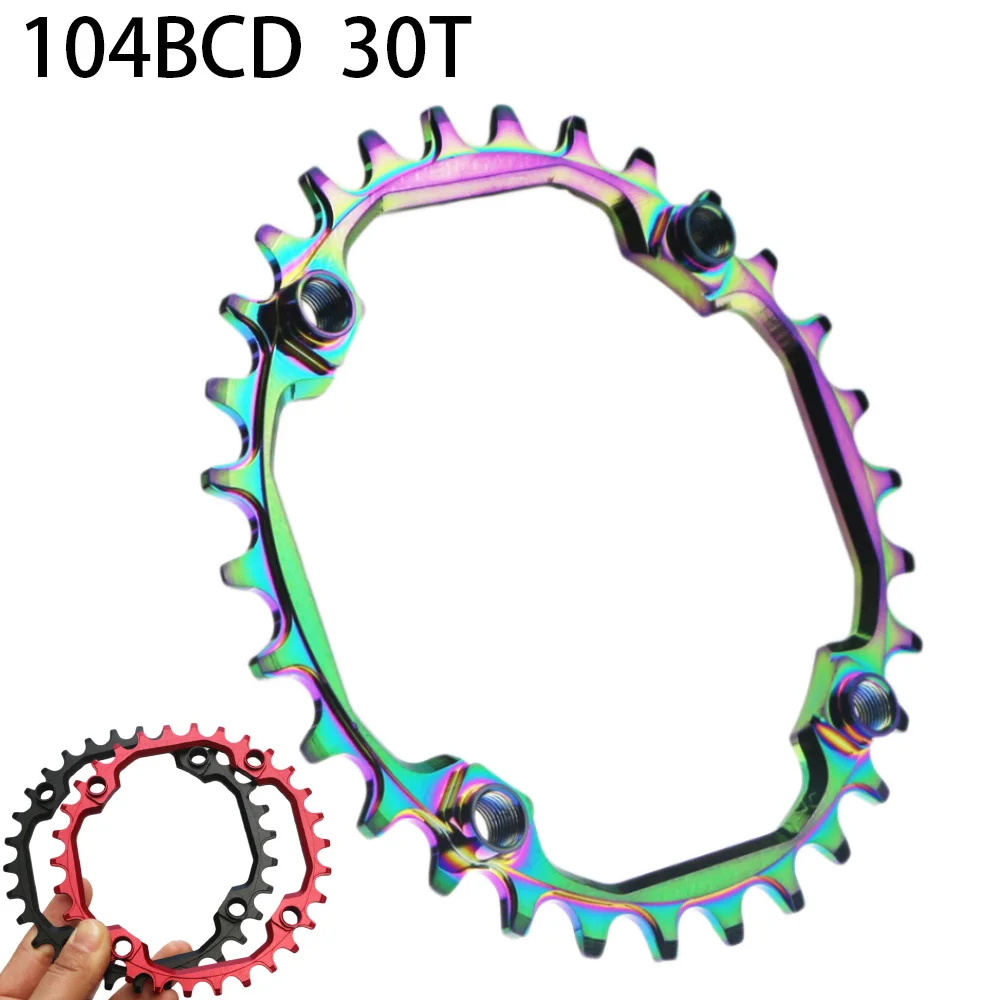 Generic 104bcd Chainring 30t Chainwheel Narrow Wide Mtb Crankset Plate ...