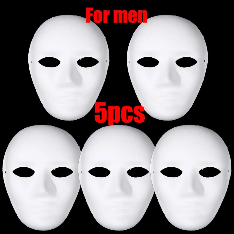 Plain White Masks No Mouth