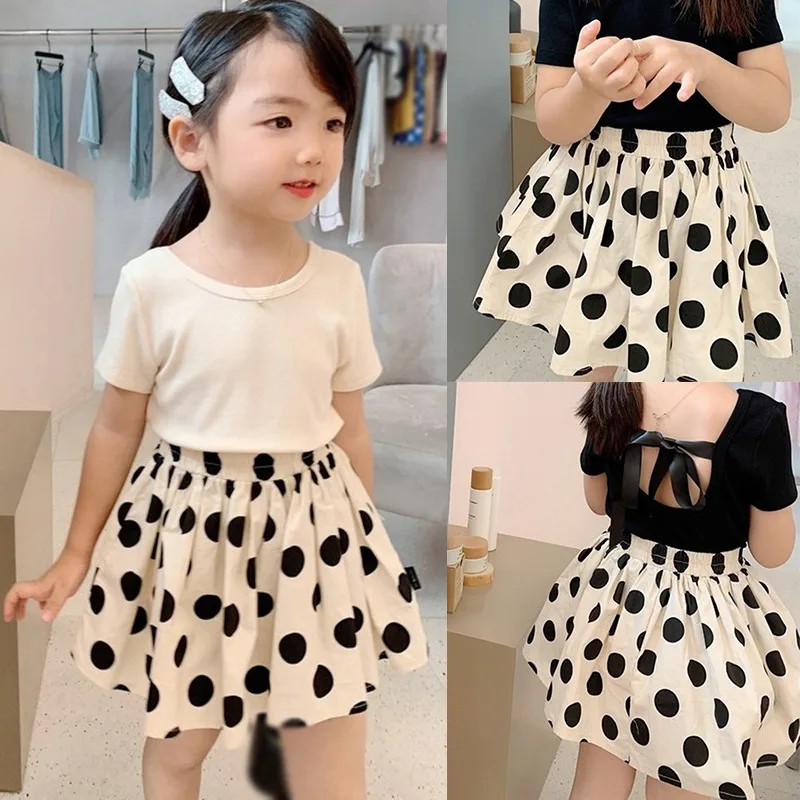 3-8T-Summer-Baby-Girls-Skirt-Kids-Toddler-Infant-Polka-Dot-Casual ...