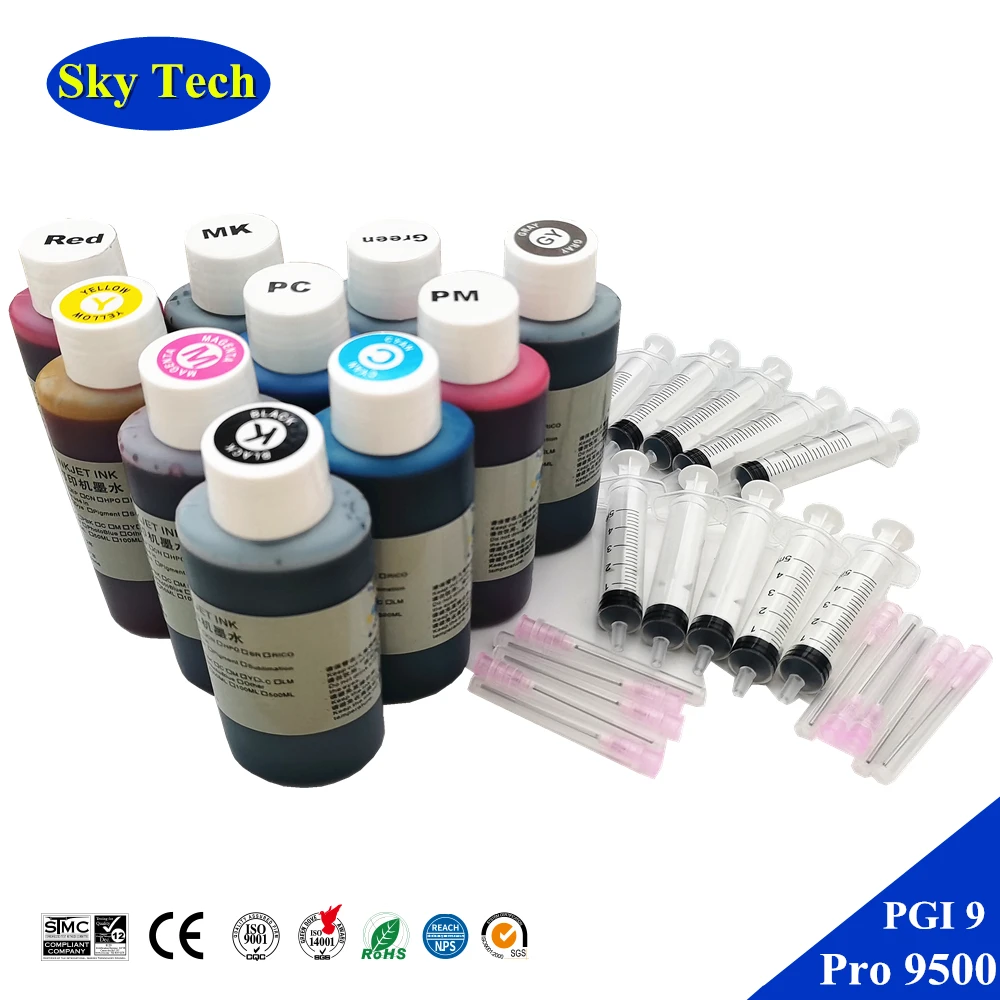 10X-Quality-Refill-Ink-For-PGI9-PGI-9-For-Canon-Pixma-Pro-9500-printer ...