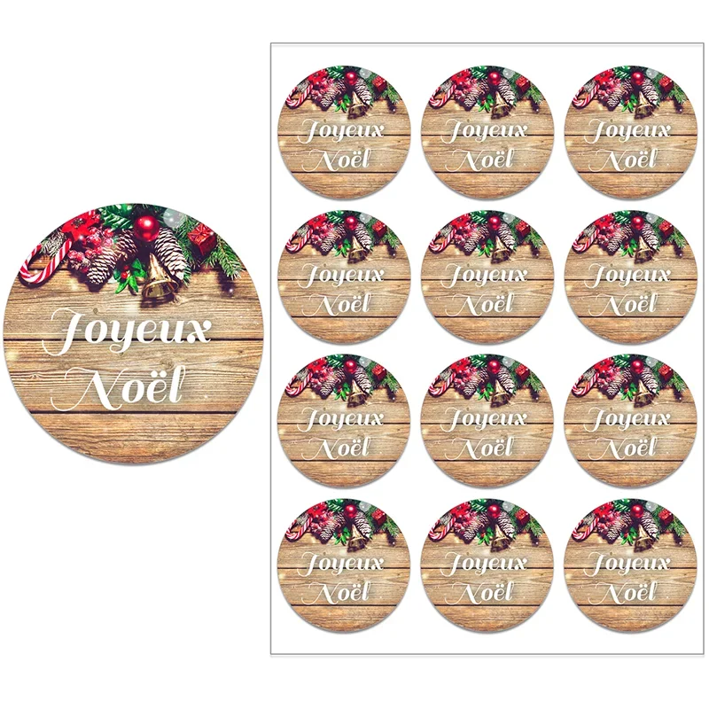 Joyeux Noël - Pegatinas navideñas en francés, etiquetas decorativas ...