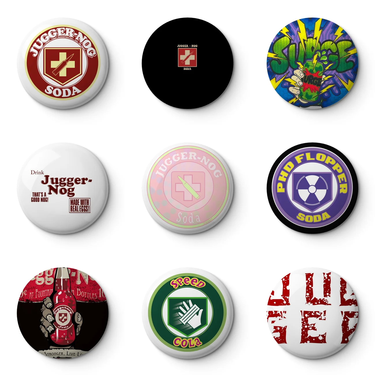 Jugger-Nog-Soda-Pin-de-bot-n-suave-decoraci-n-de-Metal-personalizable ...