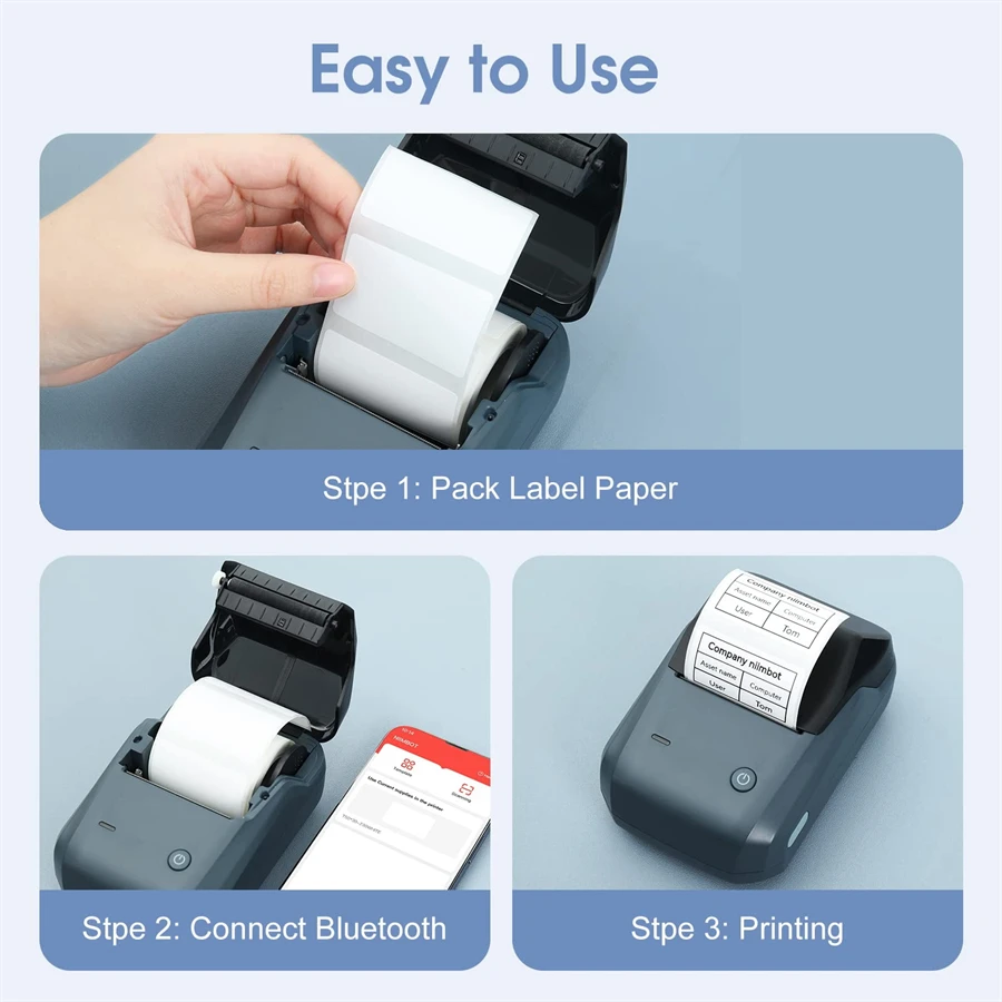 Mini Bluetooth Thermal Label Printer – Desk Ready Shop