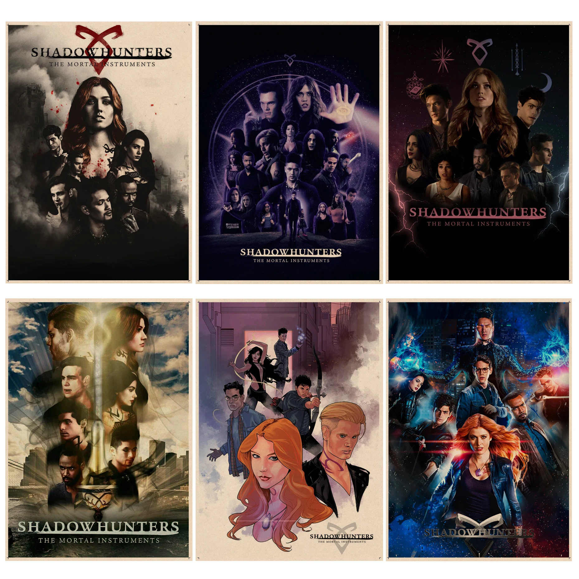 Shadowhunters Retro Kraft Paper Poster Decoracion Painting Wall Art ...